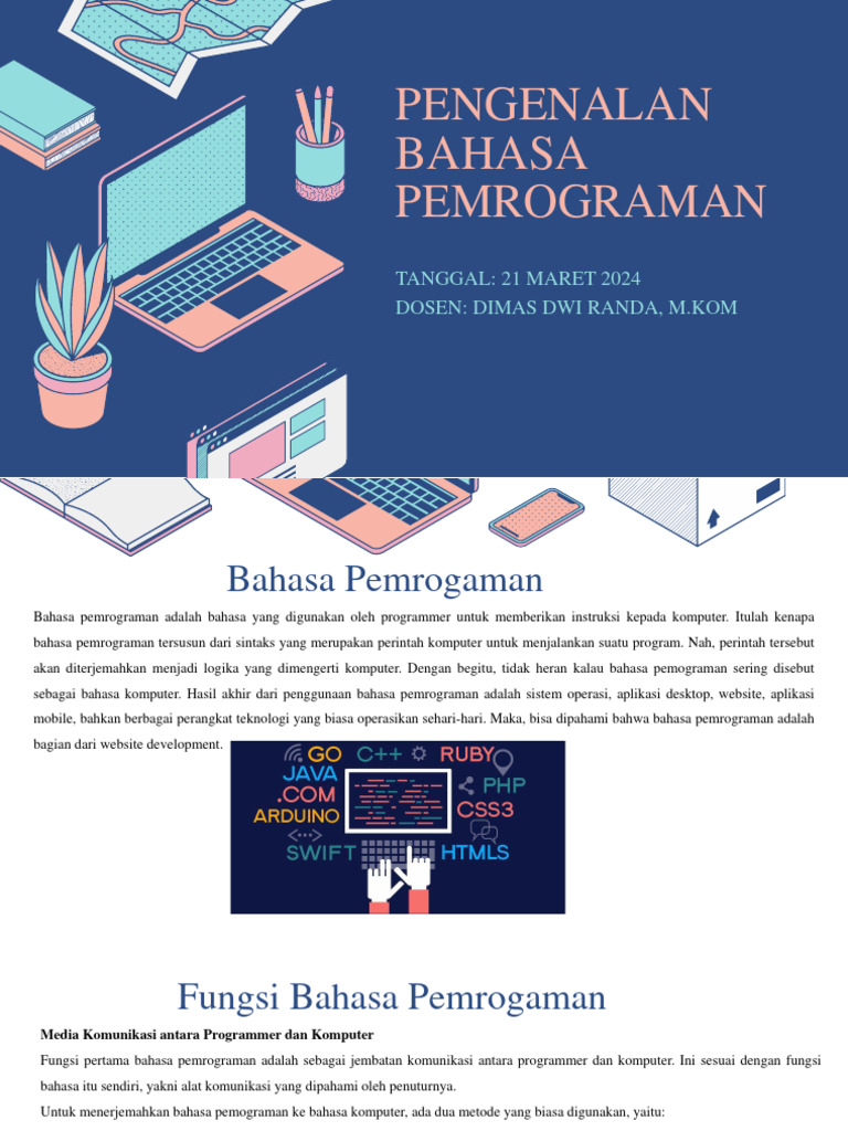 Pertemuan Ketiga - Pengenalan Bahasa Pemrograman | PDF | Karier ...