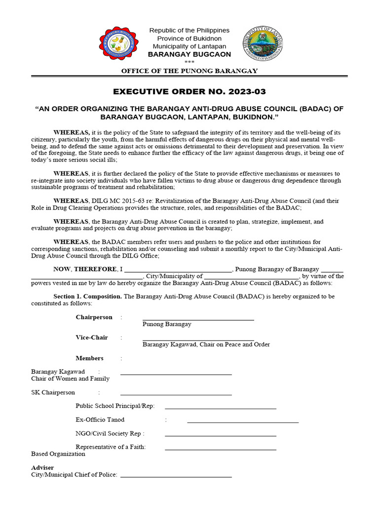 Eo 3 - Badac | Download Free PDF | Substance Abuse | Justice