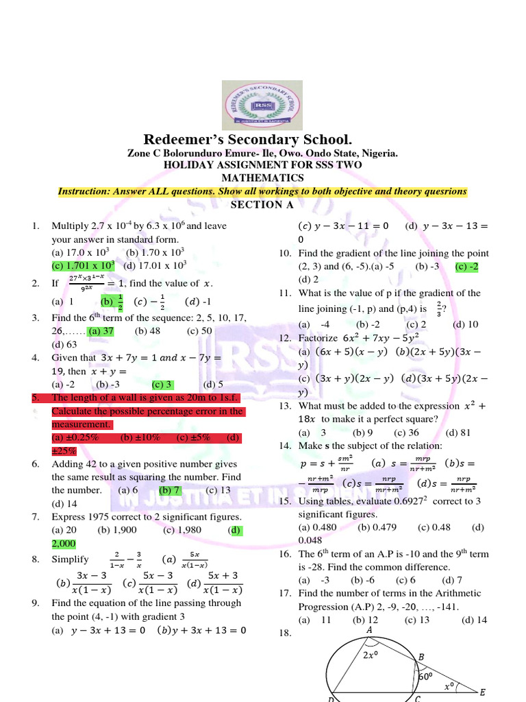 SSS Two Step Up | PDF | Circle | Mathematics