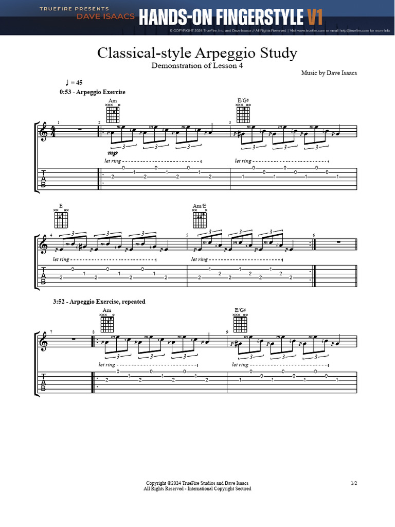 4 Classical-Style Arpeggio Study | PDF | Government Information | Human ...