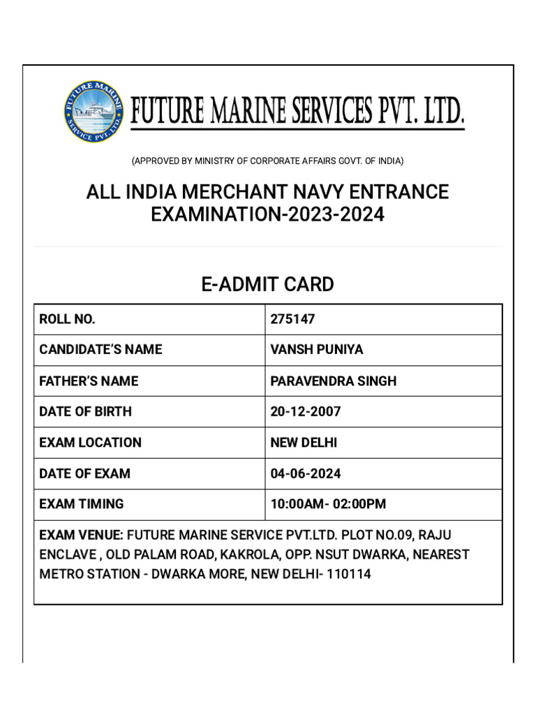 Future Marine Services Pvt. Ltd. | PDF