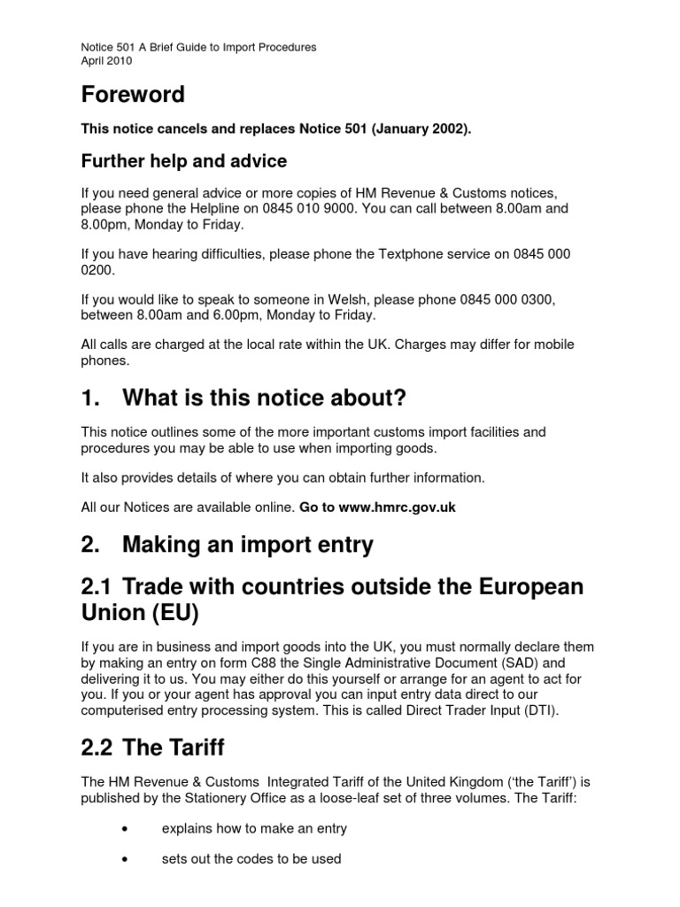 Import Procedures Guide for Businesses | PDF | Customs | Tariff