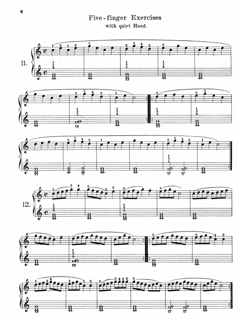 Czerny - Ejercicios | PDF