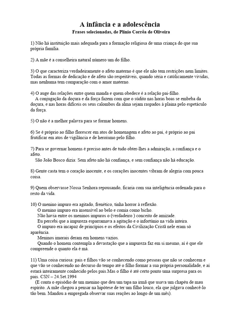 A Infancia E A Adolescencia Pdf Autoajuda Estilo De Vida