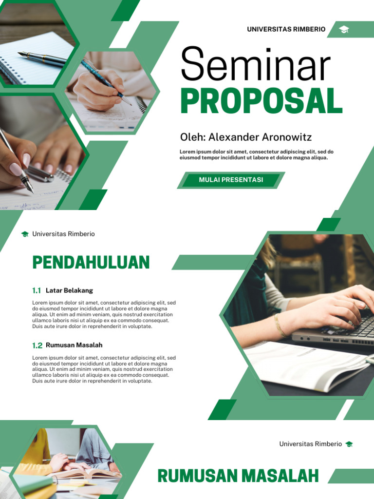 Presentasi Seminar Proposal Modern Putih HIjau | PDF