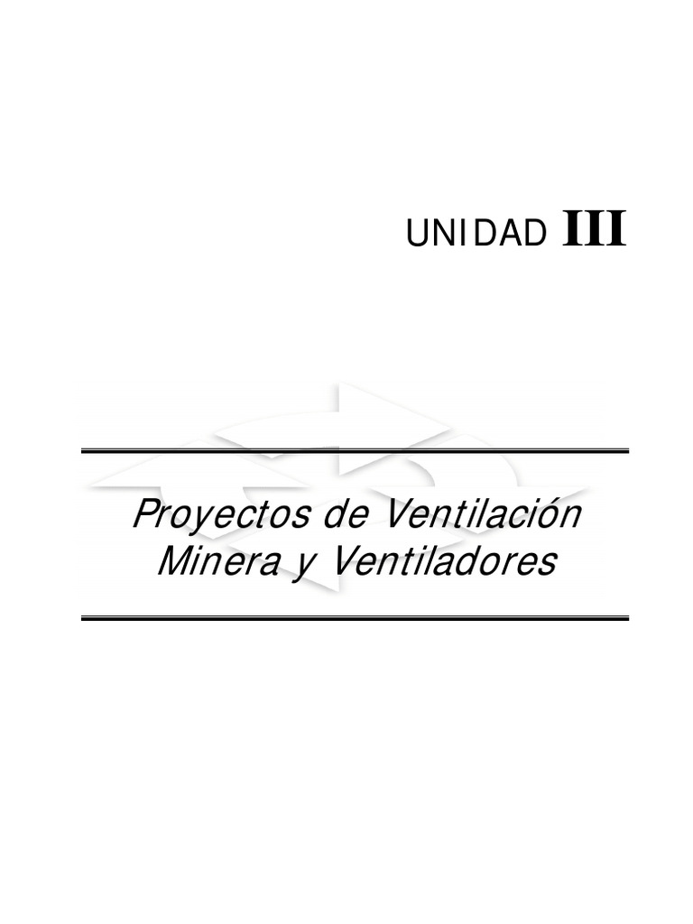 3 Proyectos de Ventilacion Minera y Ventilacion. | PDF | Ventilación (Arquitectura) | Minería