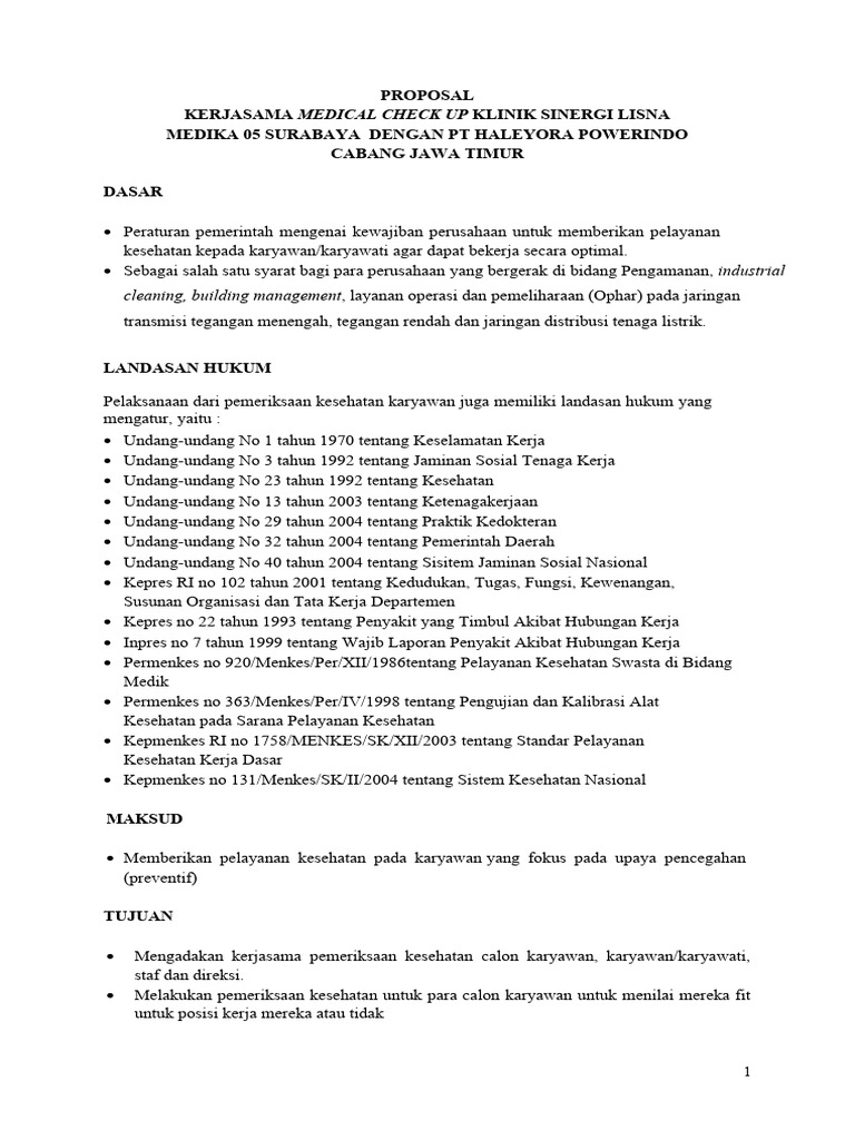 Contoh Proposal Mcu | PDF