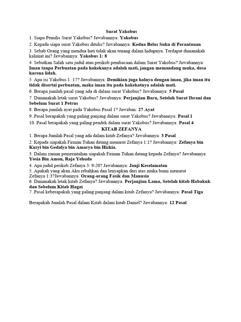 Surat Yakobus 1 | PDF