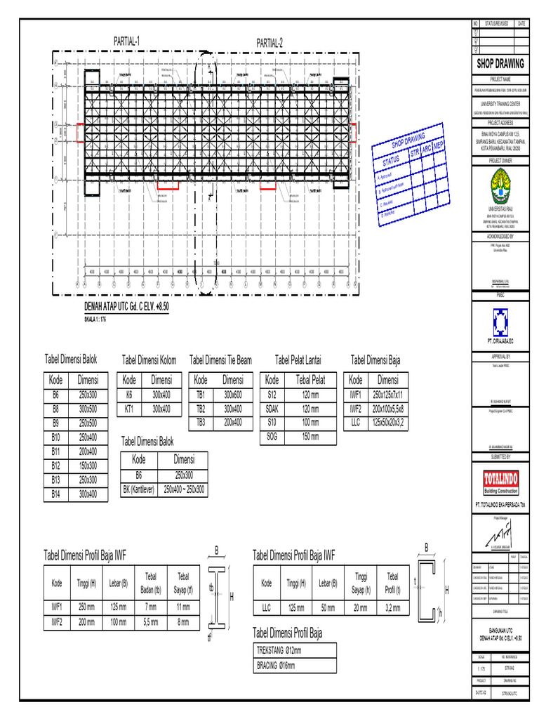 Denah Atap UTC Gd. C | PDF
