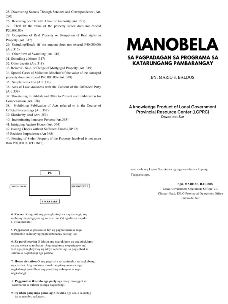 Manobela Back | PDF