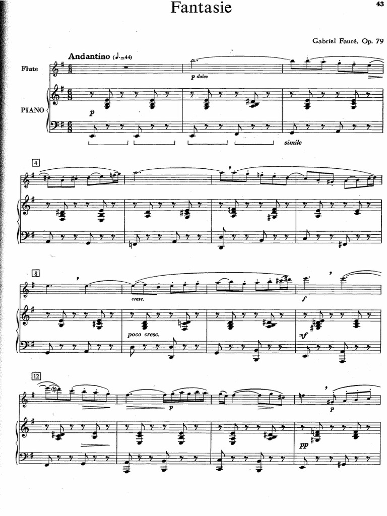 Faure Fantasie | PDF