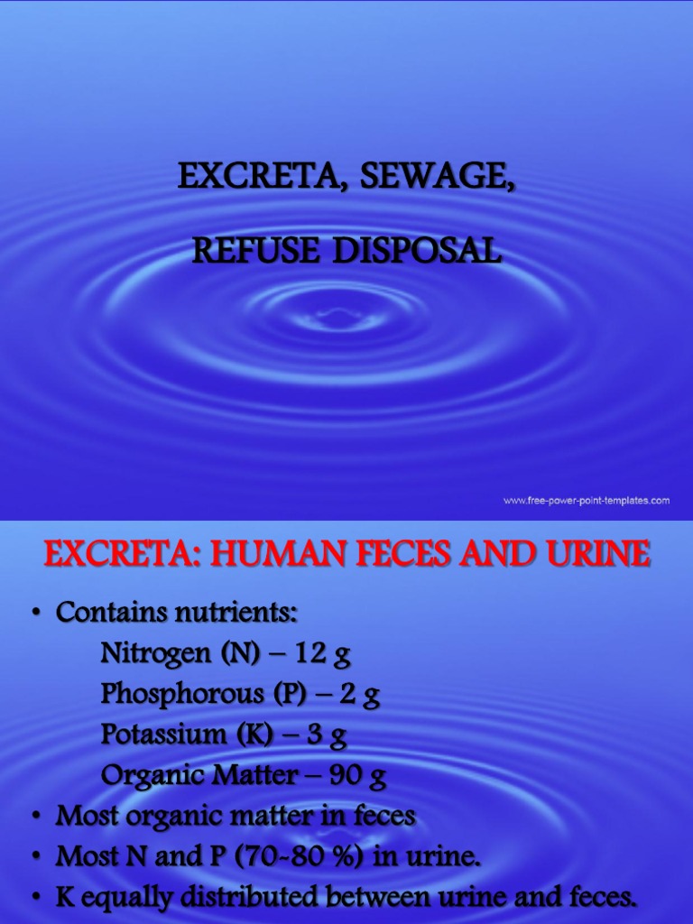 Sewage and Excreta Disposal | PDF | Toilet | Sewage Treatment