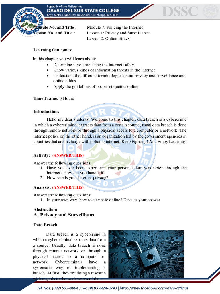 Module 7 Policing The Internet | PDF | Cybercrime | Malware