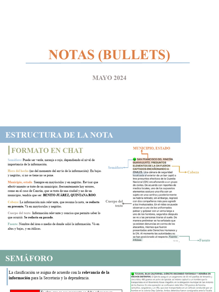 Notas - Bullets (2024) | PDF | Caso de carta