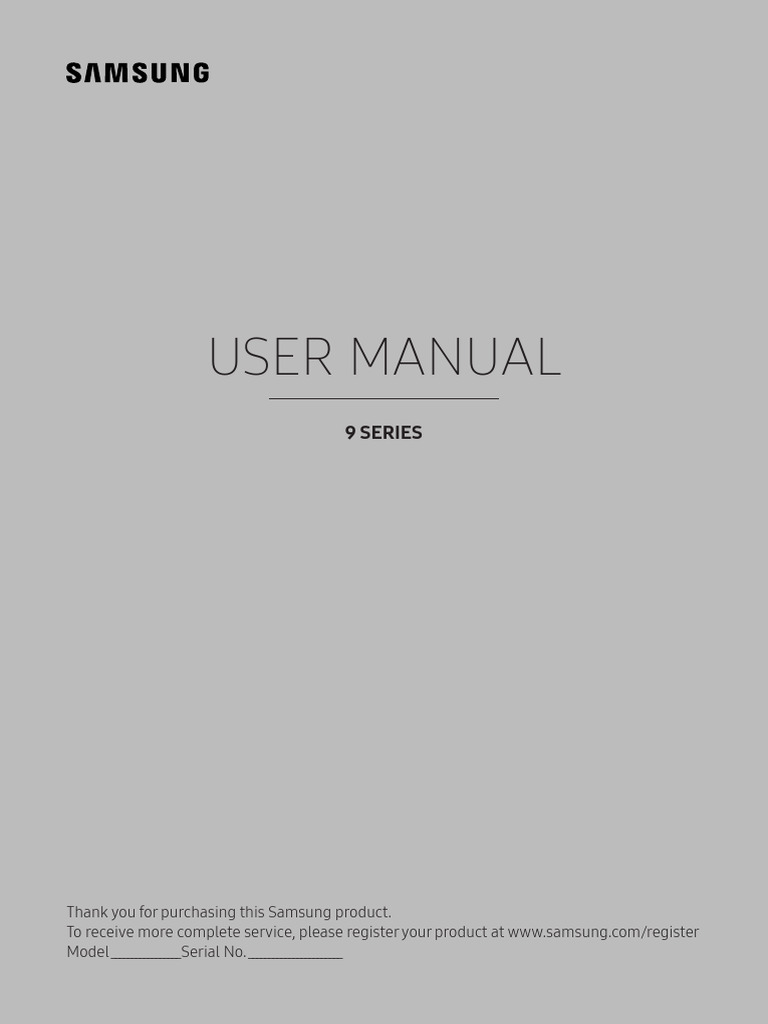 Samsung 9 Series TV User Manual | PDF | Computer Network | Wi Fi