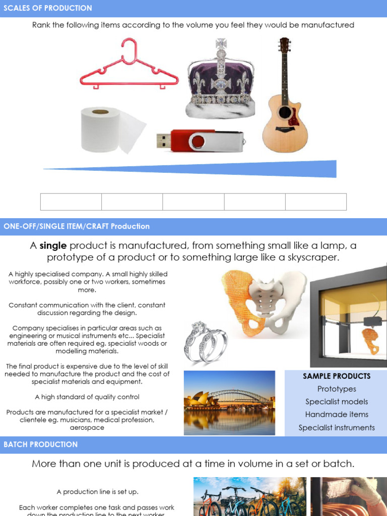 Understanding Production Scales and Types | PDF | Automation | Mass ...