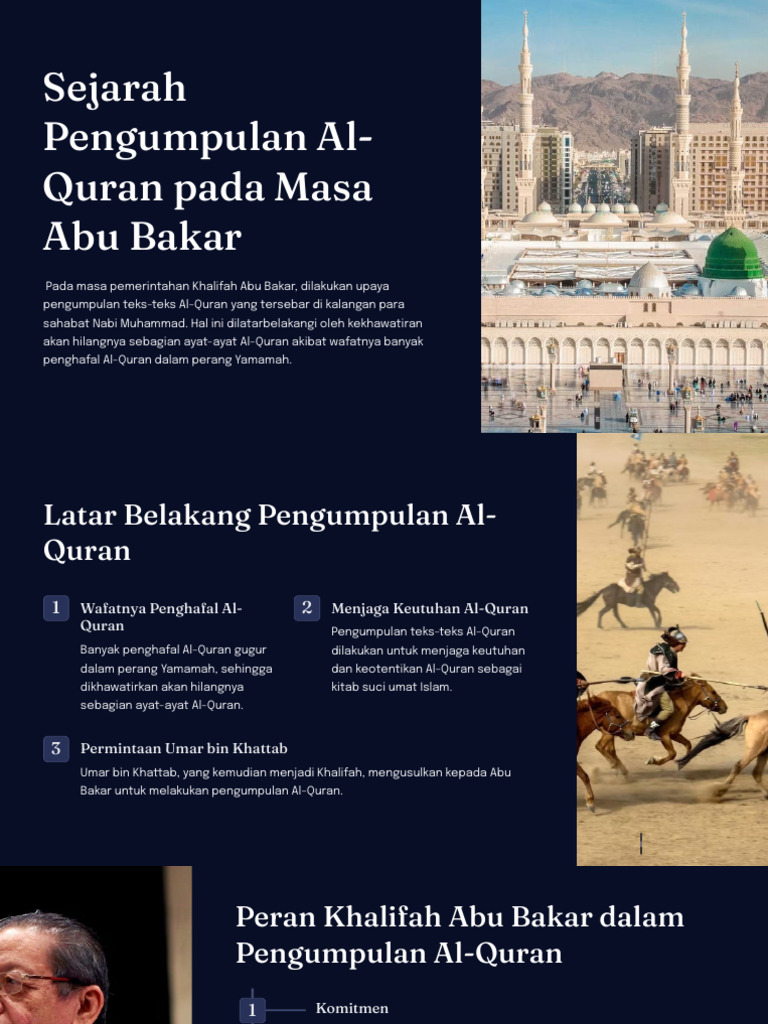 Sejarah Pengumpulan Al Quran Pada Masa Abu Bakar | PDF