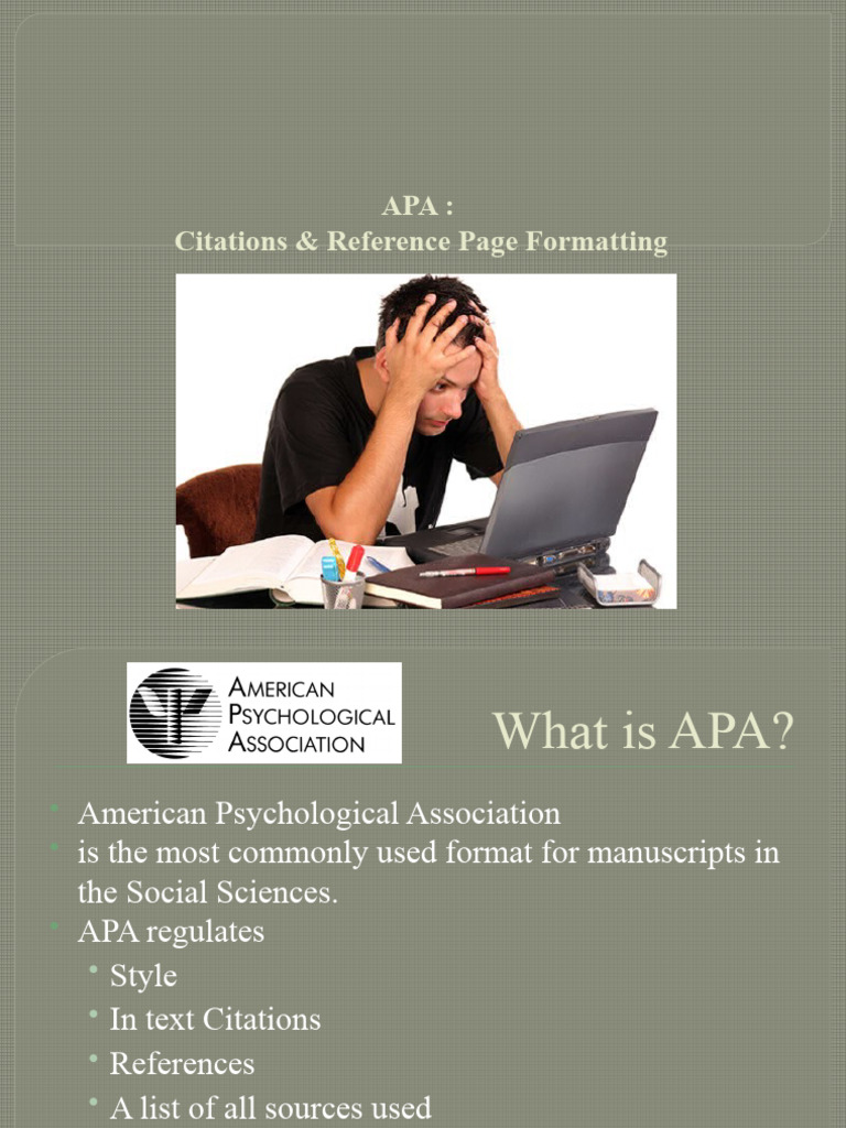 APA Reference and Citation (1) - 2 | PDF | Citation | Apa Style