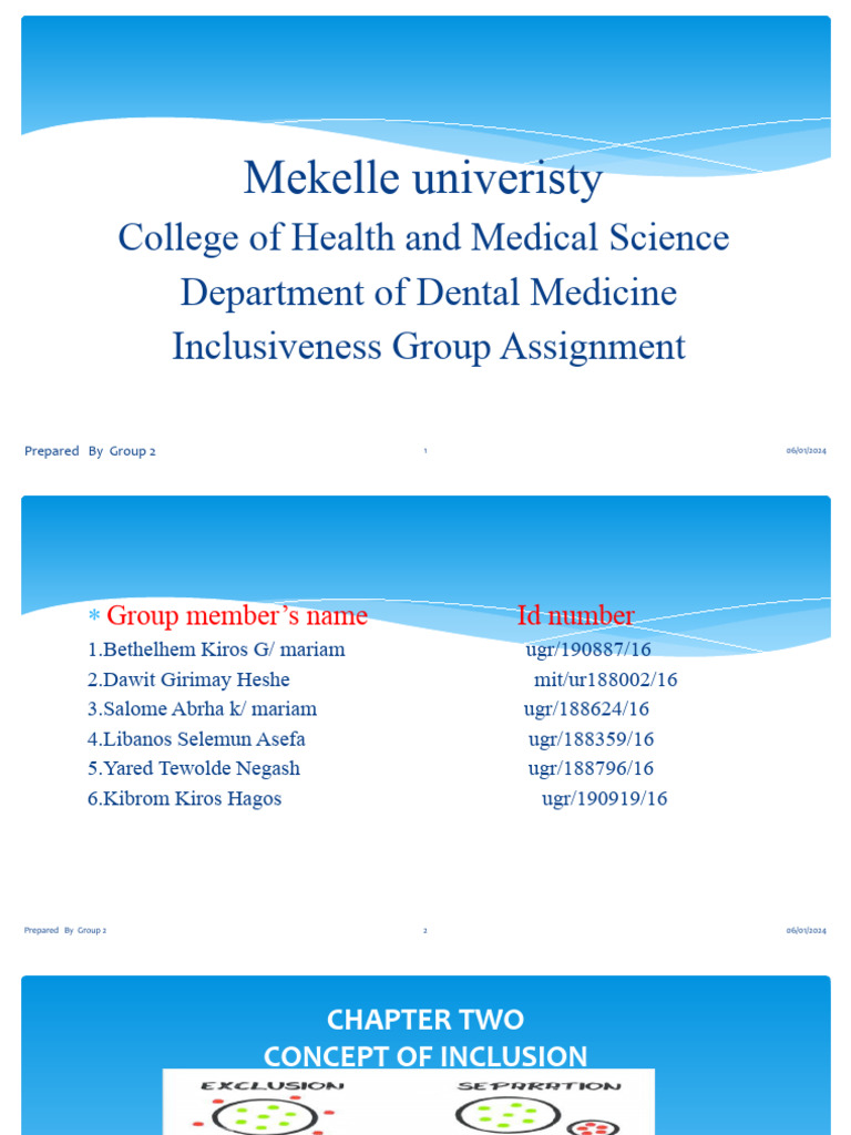 Inclussiveness Group Assigment | PDF | Inclusion (Education) | Special ...