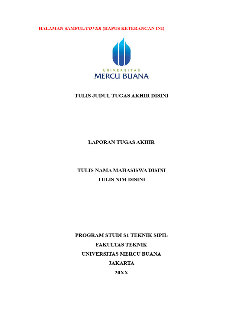 Lembar Pengesahan SEMPRO Teknik Sipil 2 | PDF