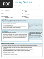 Learning Plan CNO | PDF | Critical Thinking | Nursing