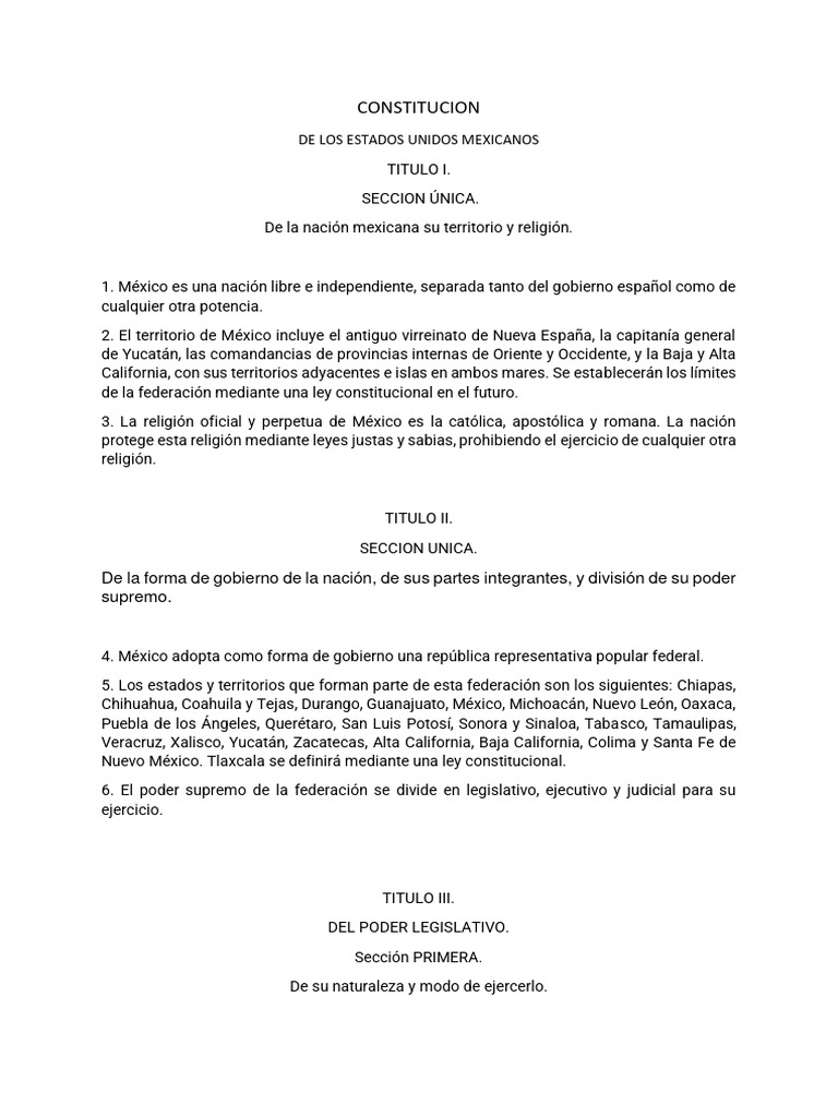 Constitucion Pdf Legislador México
