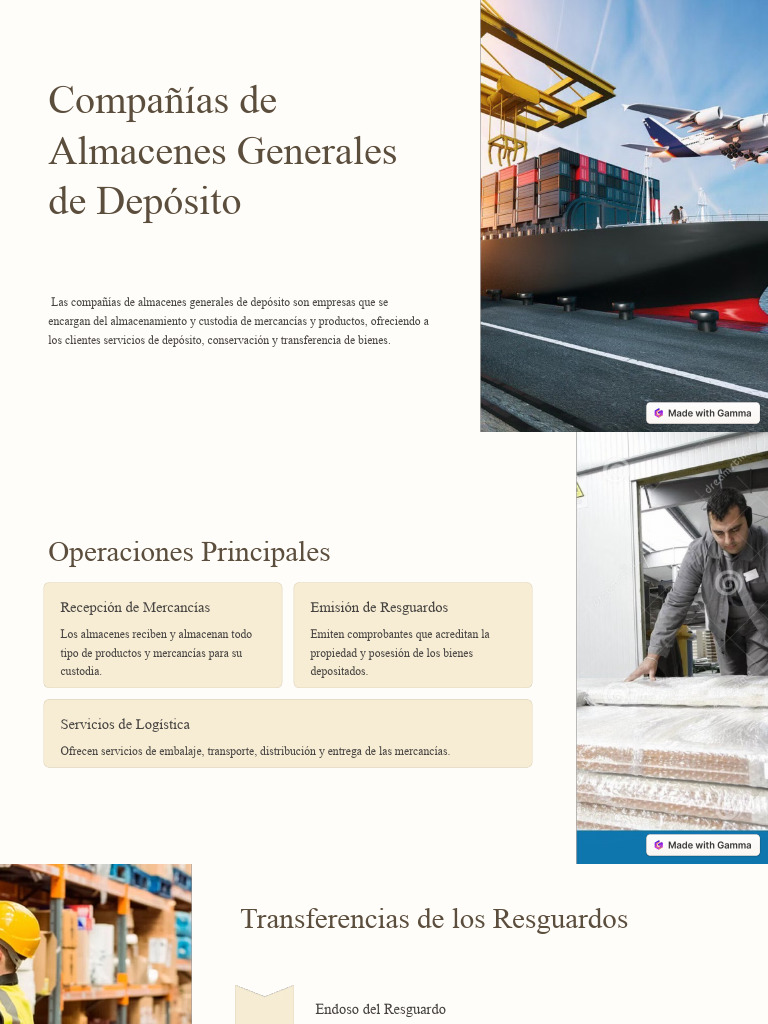 Companias de Almacenes Generales de Deposito | PDF | Pagos | Almacén