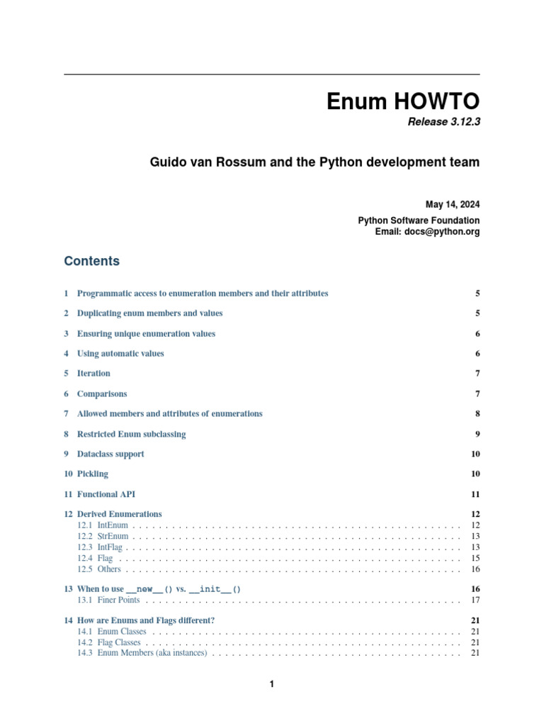Python Enum Usage Guide | PDF | Workweek And Weekend | Boolean Data Type