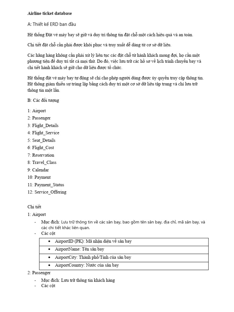 Airline Ticket Database Pdf