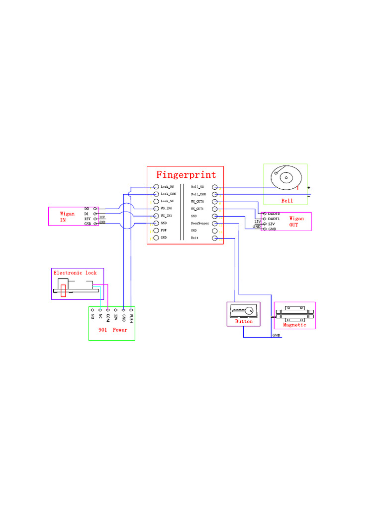 Fingerprint Wiring Diagram | PDF