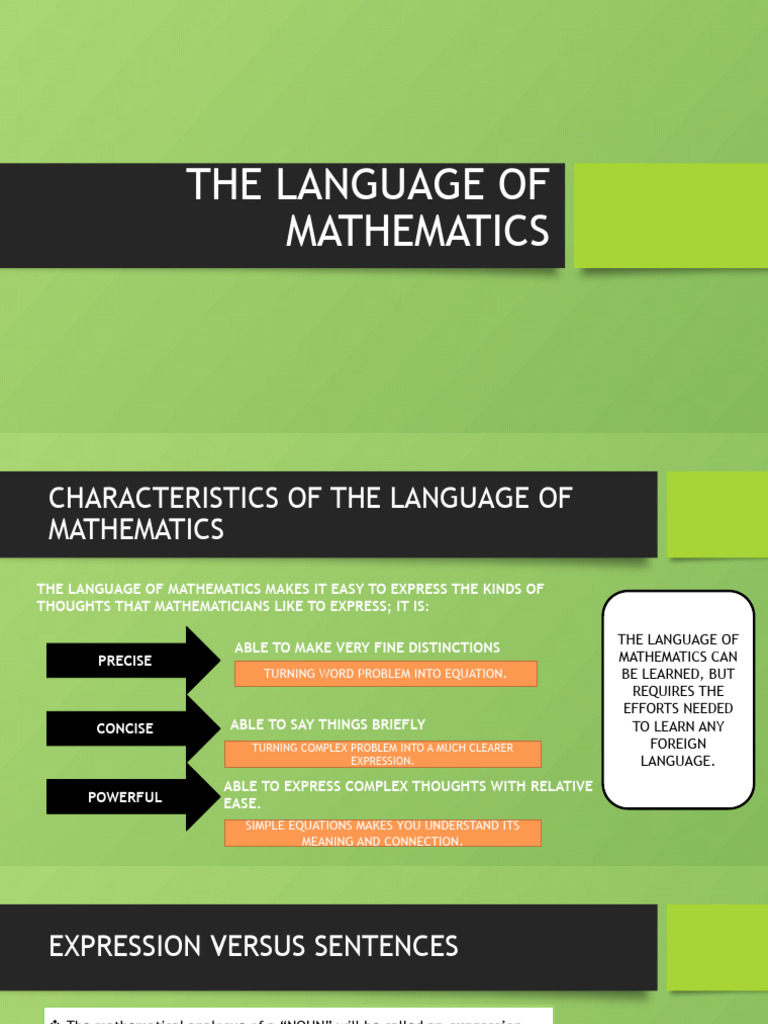 Understanding the Language of Mathematics | PDF | Mathematics | Truth