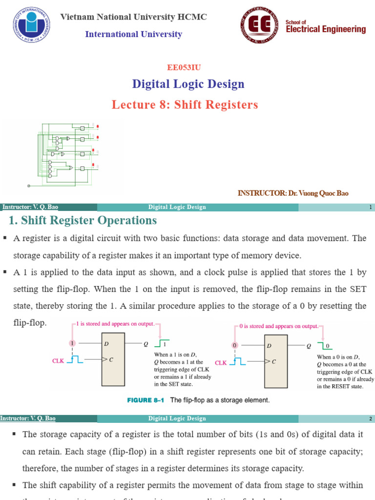 DLD - VuongQuocBao - Lecture 8 | PDF | Logic Gate | Computer Engineering
