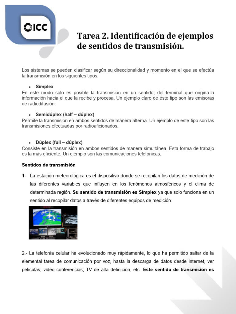 Modos de Transmisión: Símplex, Semidúplex y Dúplex | PDF | Duplex ...