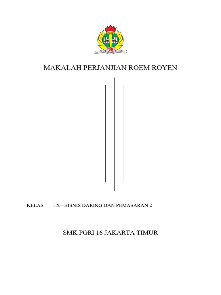 Makalah Perjanjian Roem Royen | PDF