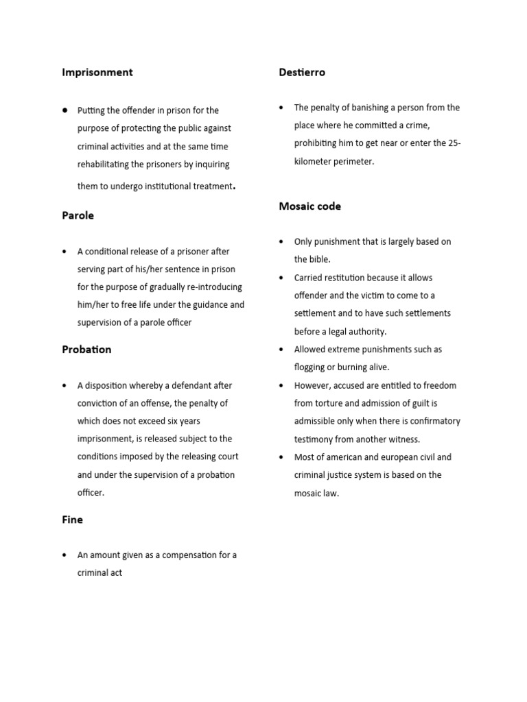 Midterms Reviewer Institutional Corrections | PDF | Prison | Sentence (Law)