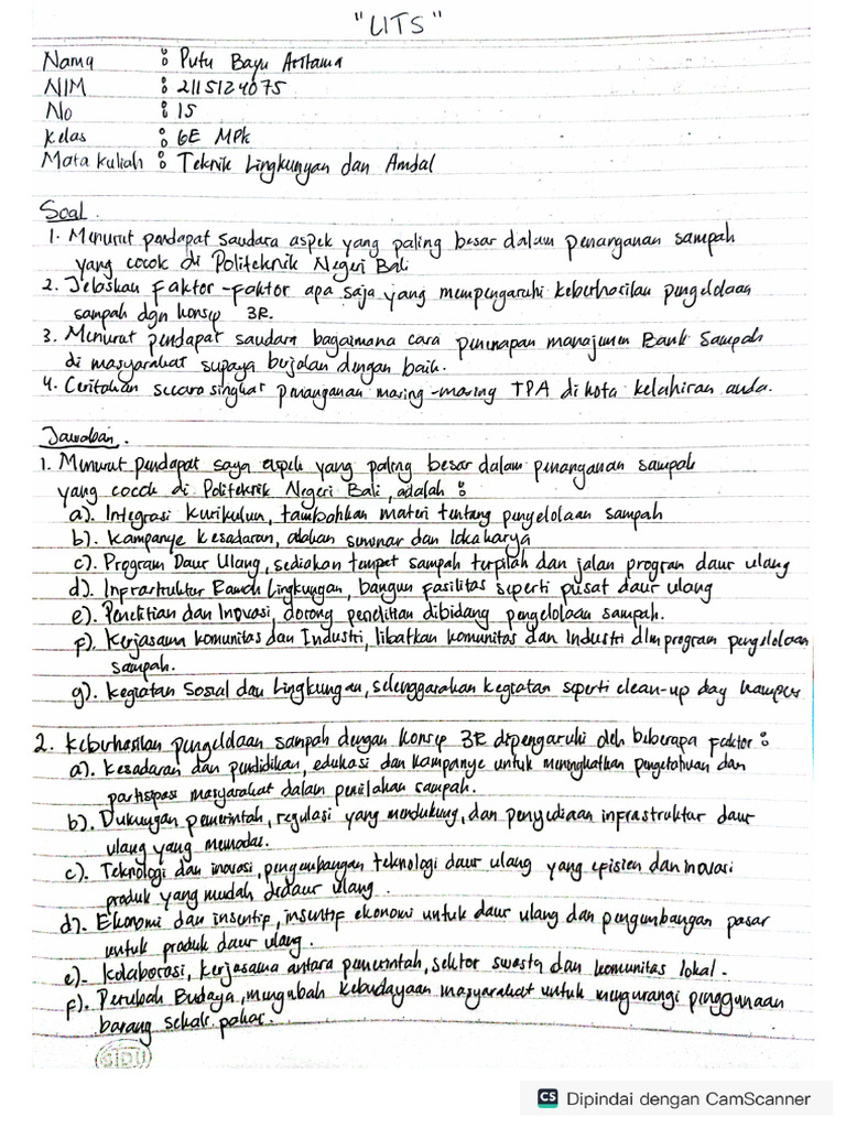 UTS - 15 - Putu Bayu Aritama | PDF