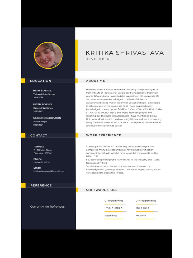 Kriti Resume | PDF