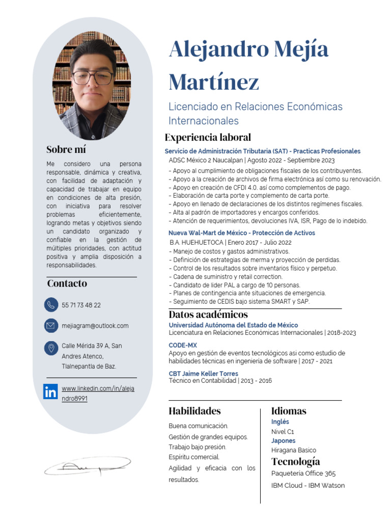 CV Alejandro Mejía | PDF