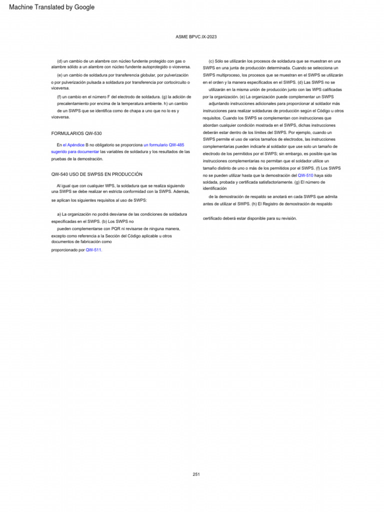 ASME BPVC 2023 Section IX - 301-423 | PDF | Soldadura | Construcción