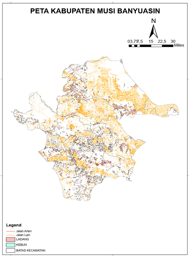 Peta Kab Musi Banyuasin-1 | PDF