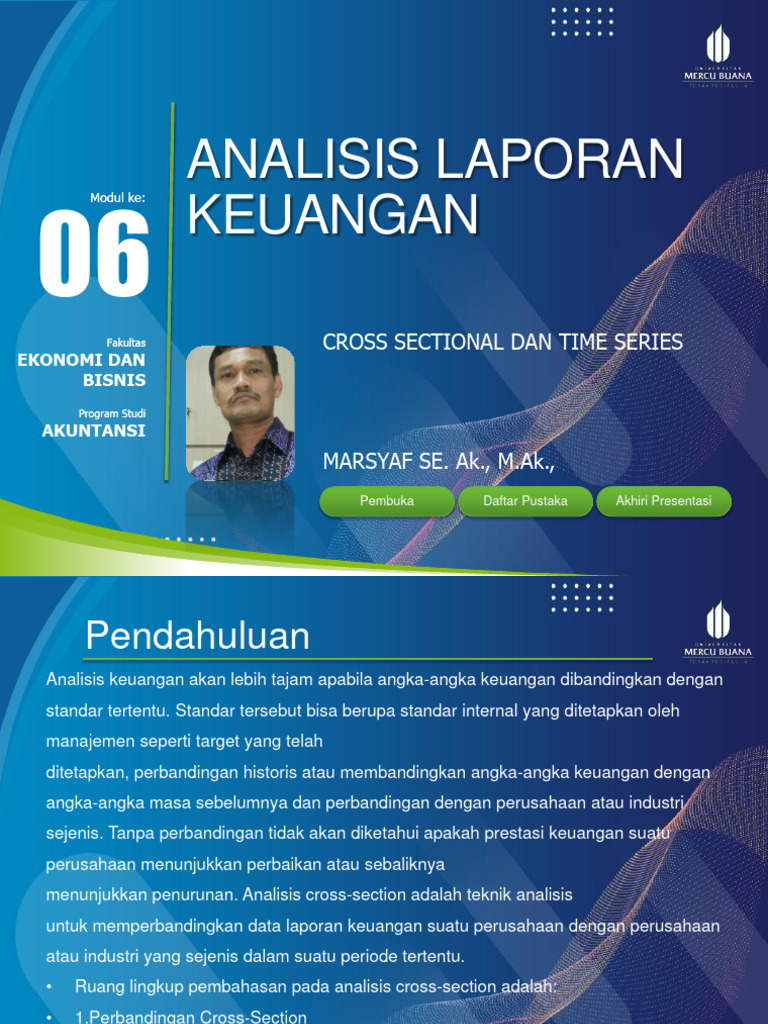 Analisa Laporan Keuangan (TM6) | PDF | Bisnis