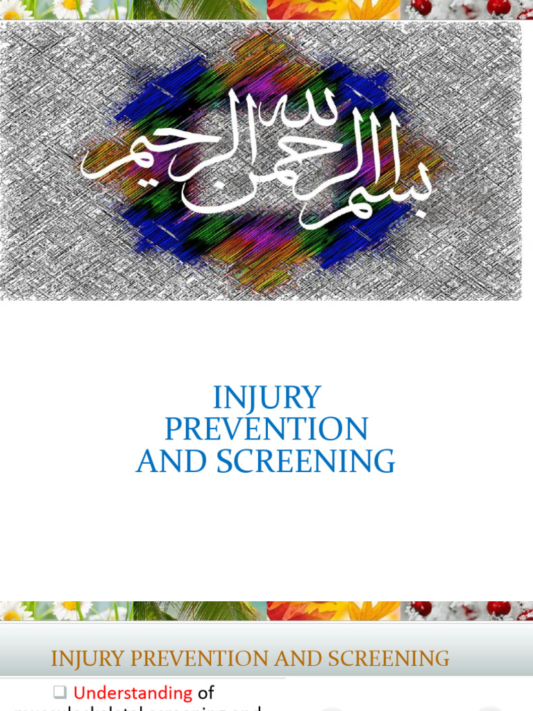 Injury Prevention and Screening | PDF | Joints | Limbs (Anatomy)