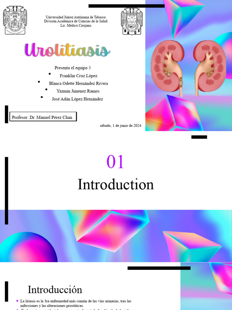 Urolitiasis Equipo 5 Uro Final | PDF | Medicina CLINICA ...
