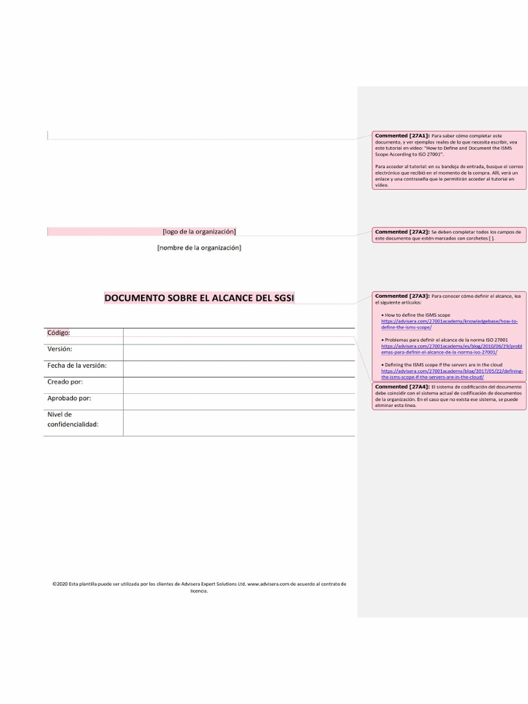 03 Documento Sobre El Alcance Del SGSI Premium 2020 Preview ES | PDF