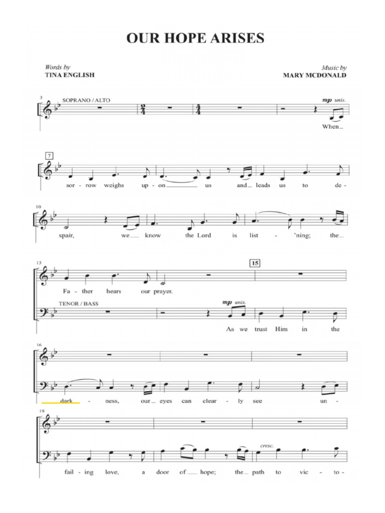 Our Hope Arises | PDF