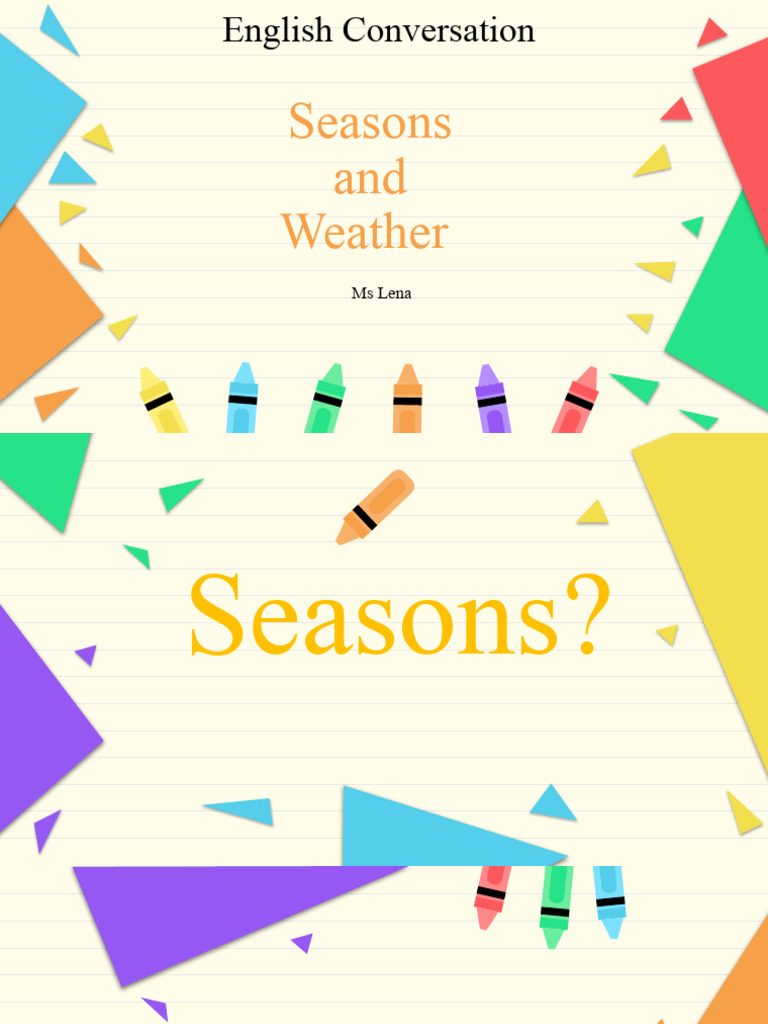 Seasons and Weathers 3rd Grade | PDF | Science & Mathematics
