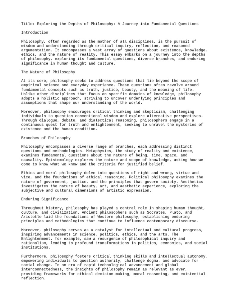 Philosophy Pdf Knowledge Reason