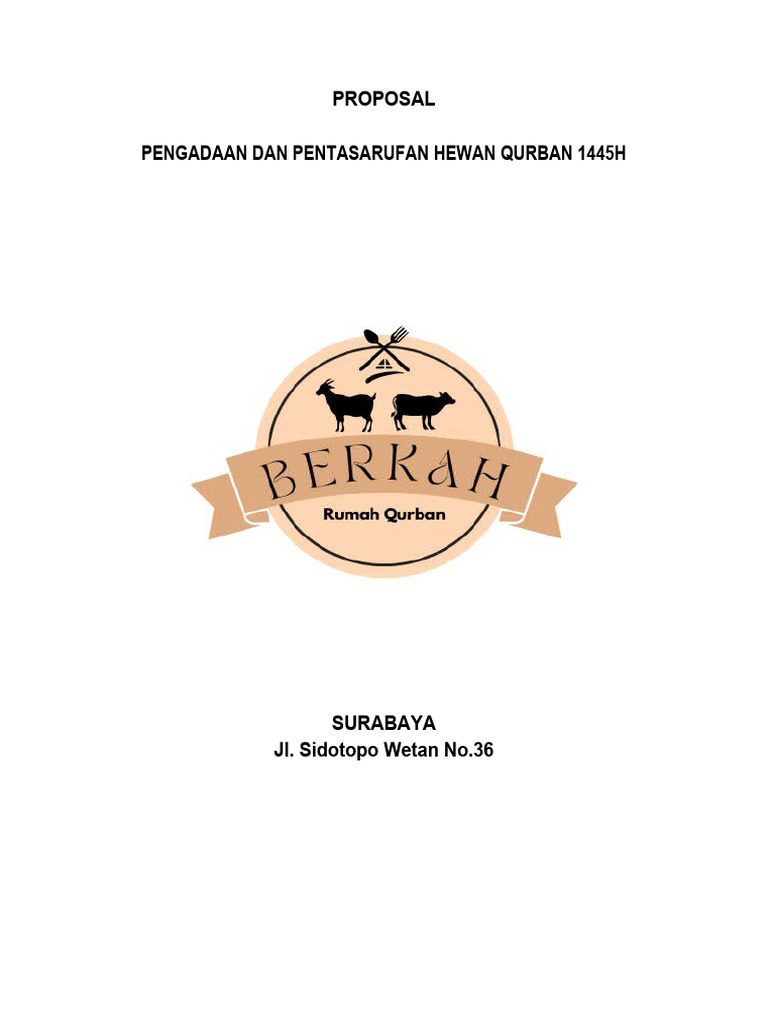 Proposal Qurban 1435 H | PDF