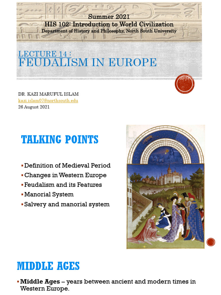Lecture 14 - World Civilization - Summer - 2021 - NSU | PDF | Feudalism ...