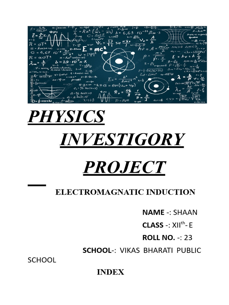 Physics Practical File 12TH | PDF | Electromagnetic Induction ...